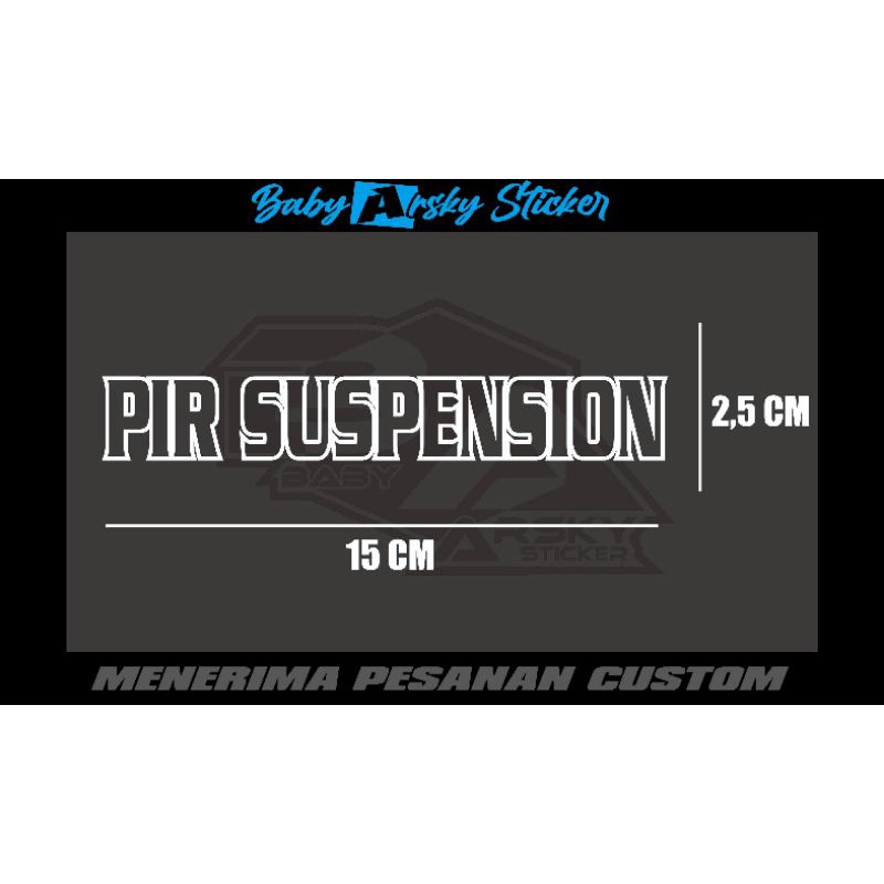Jual Sticker Pir Suspension | Shopee Indonesia
