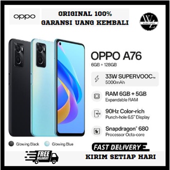 Jual OPPO A76 6GB/128GB [Snapdragon 680, 5000mAh, Bokeh Camera ...