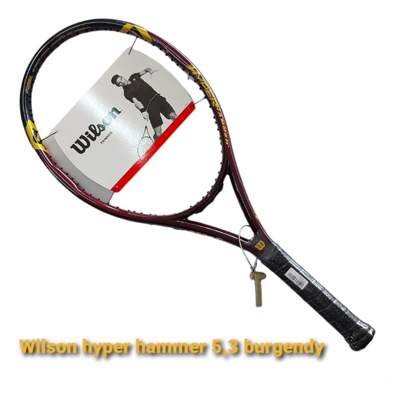 Jual Raket tenis wilson hyper hammer 5,3 red burgendy | Shopee Indonesia