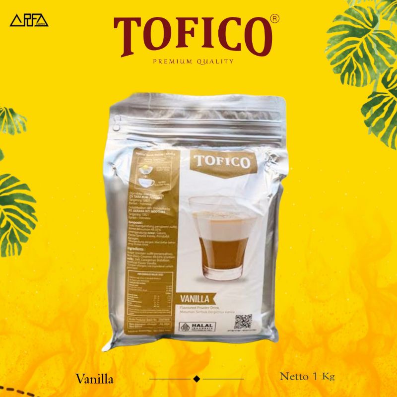 Jual Powder Tofico Vanilla 1 kg - Bubuk Minuman Premium Rasa Vanilla ...
