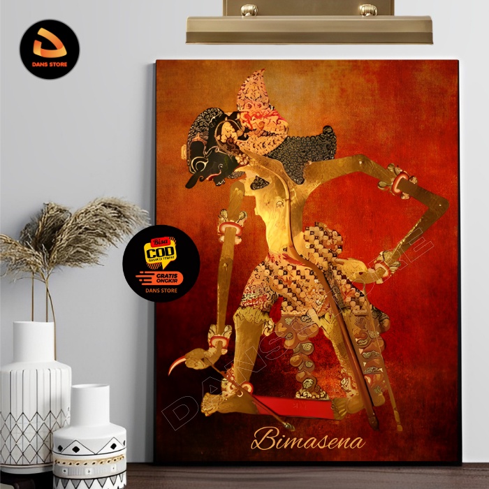 Jual Poster Wayang Bima Werkudara Bratasena Bimasena Untuk Hiasan ...