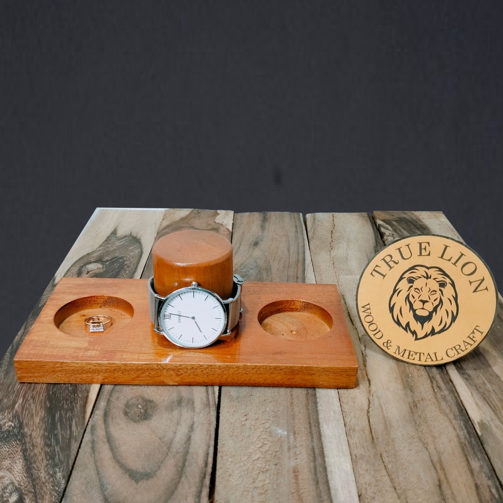 Jual TEMPAT JAM TANGAN KAYU DAN CINCIN | Shopee Indonesia