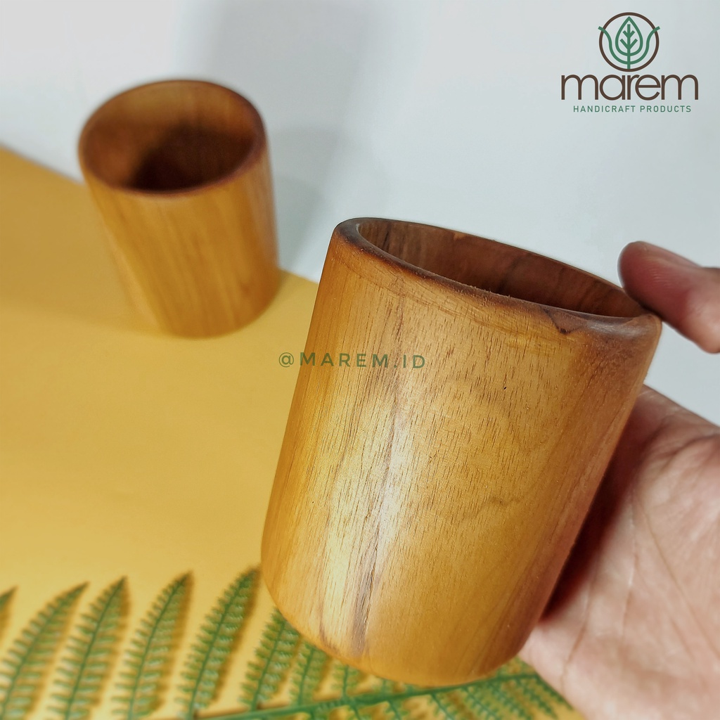 Jual GELAS KAYU JATI PREMIUM | GELAS MINUM KAYU | MUG KAYU JATI ...