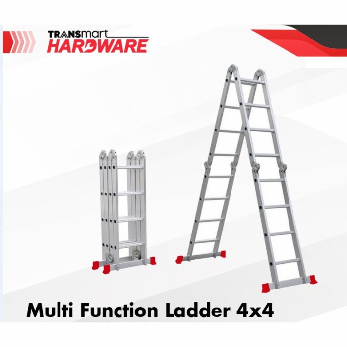 Jual Tangga Alumunium Multifungsi 4x4 (16 steps) | Shopee Indonesia