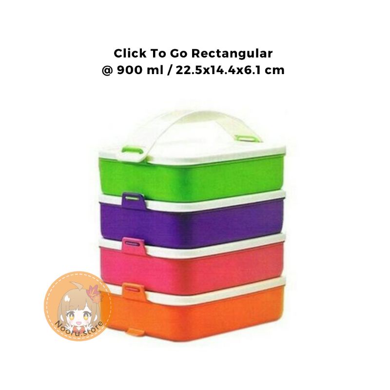 Jual Click To Go Rectangular - Tupperware | Shopee Indonesia