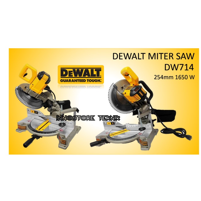 Jual Mesin Gergaji Miter Compound Miter Saw Dewalt DW714 254mm | Shopee ...