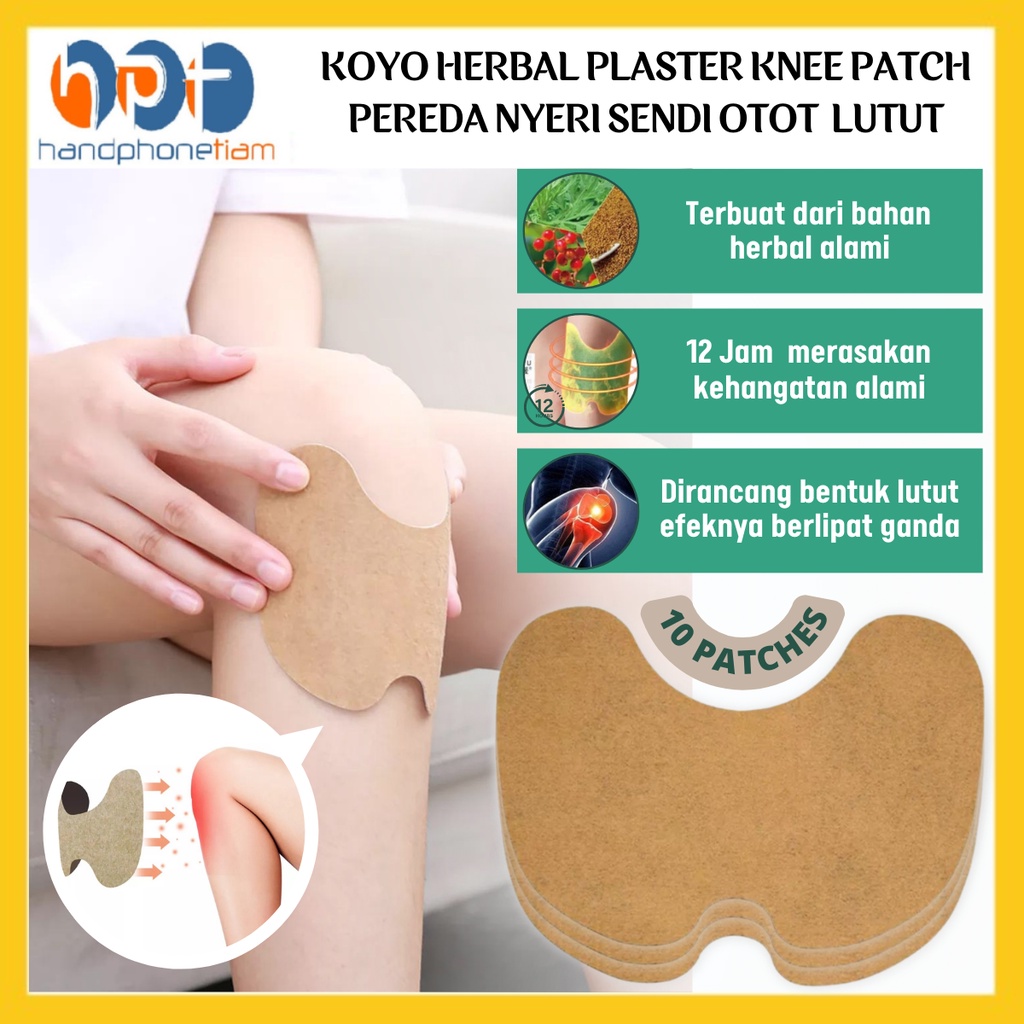 Jual Koyo Herbal Lutut Plaster Knee Patch Isi 10 Pads Detox Stiker ...