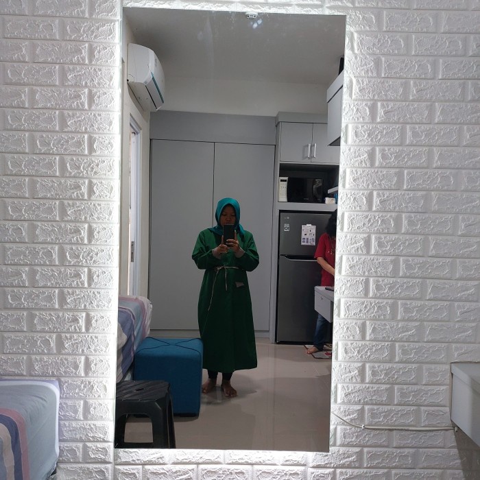 Jual cermin bevel mirror kaca kamar mandi led 110x140 5mm | Shopee ...