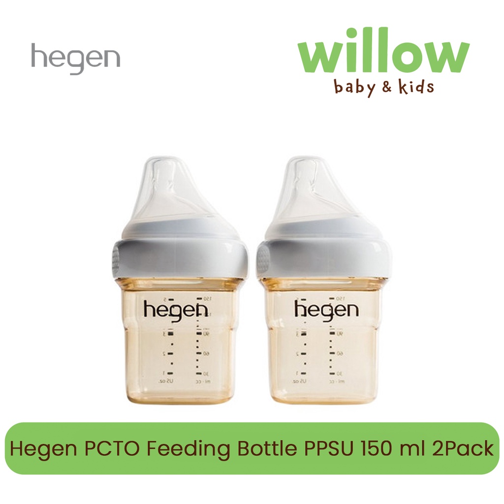 Jual Botol Susu - Hegen PCTO Feeding Bottle PPSU 150 ml 2 Pack | Shopee Indonesia