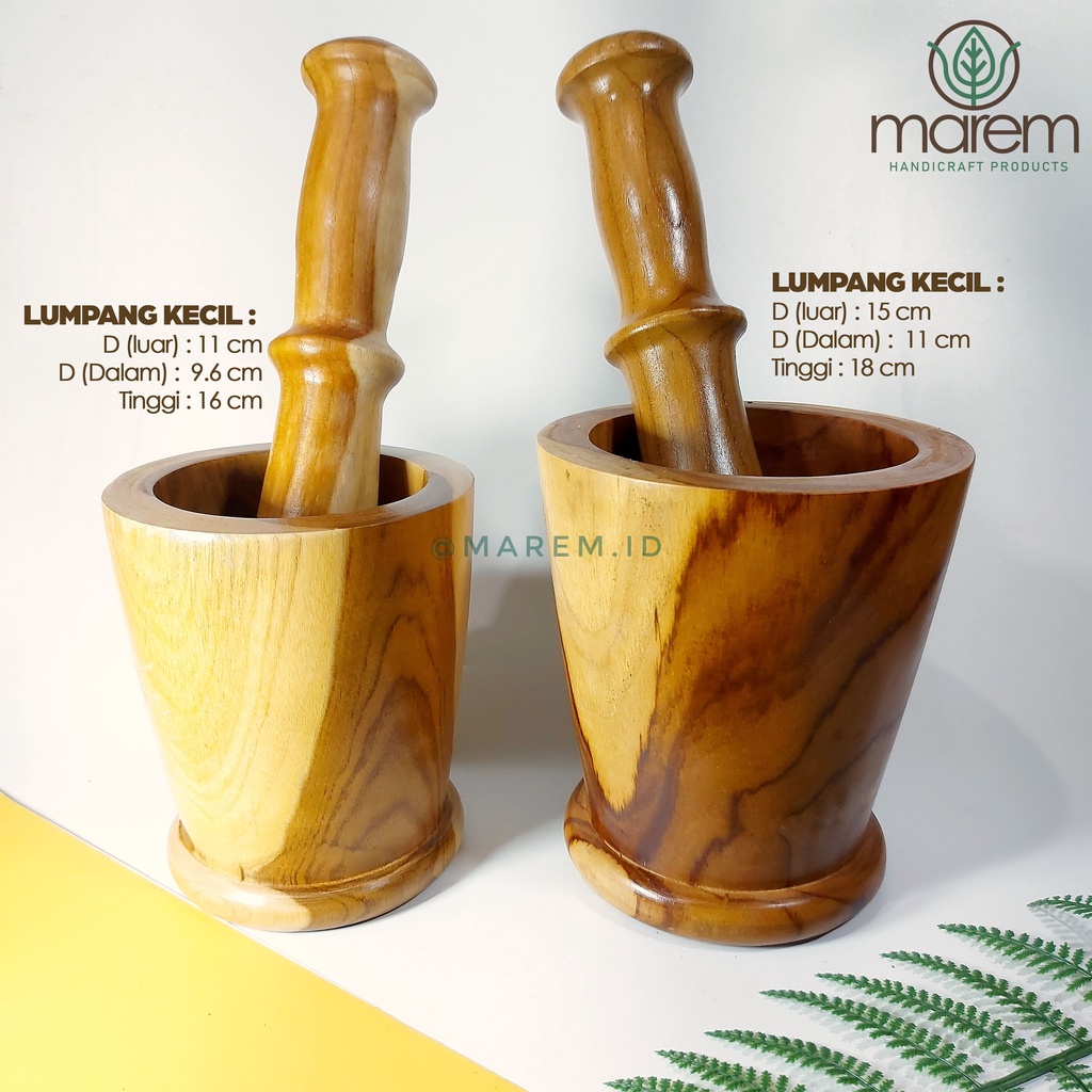 Jual LUMPANG ALU KAYU JATI BESAR | LUMPANG JATI PREMIUM | Shopee Indonesia