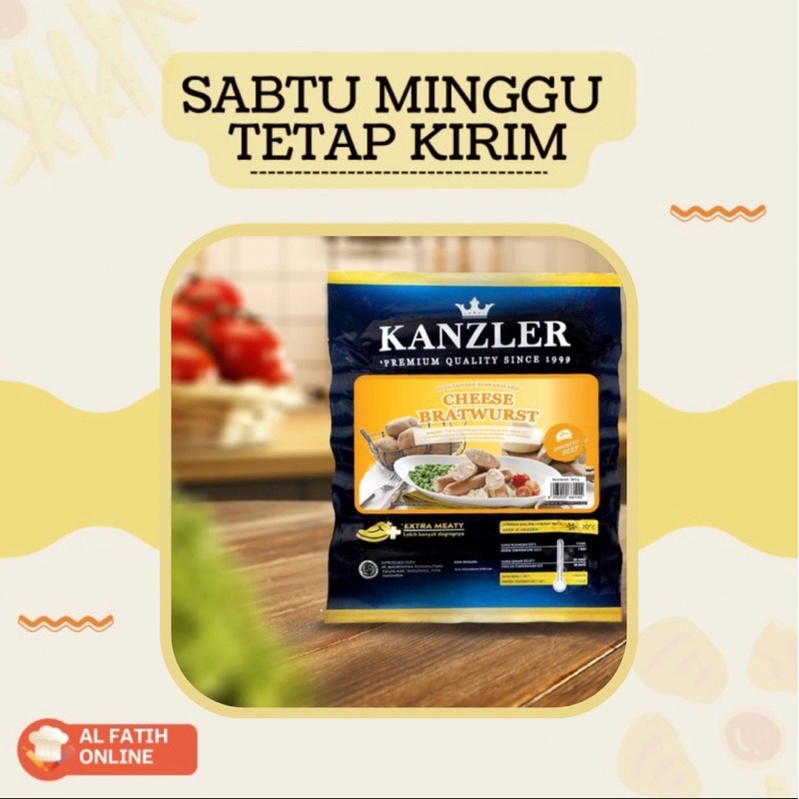 Jual Sosis Kanzler Cheese Bratwurst 360gr | Shopee Indonesia