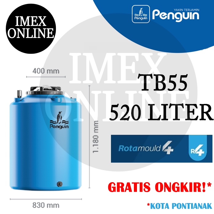 Jual Tangki Air Penguin / Toren Air Penguin TB 55 (520 Liter) - Tipe ROTA4 | Shopee Indonesia