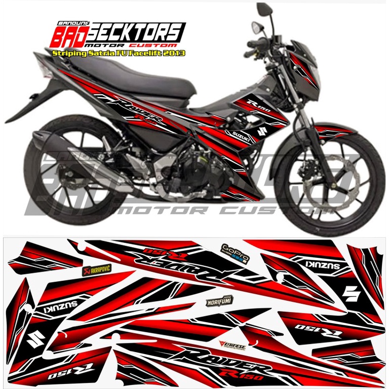 Jual STRIPING SUZUKI SATRIA FU FACELIFT RIDER 150 KEREN | Shopee Indonesia