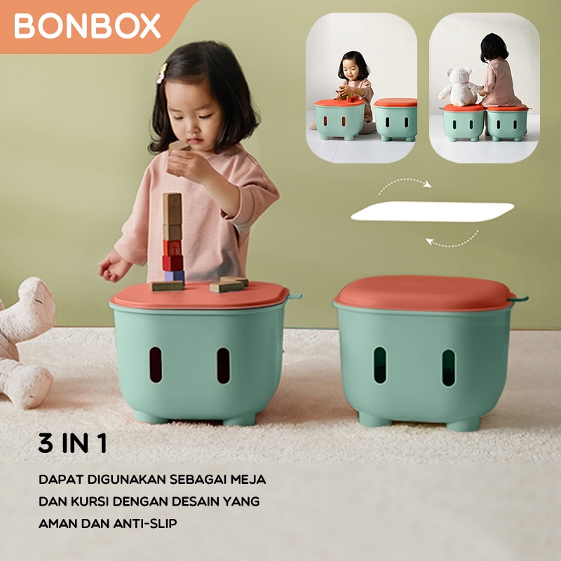 Jual BONBOX Kotak Penyimpanan Mainan Anak Multifunction Kids Toy ...