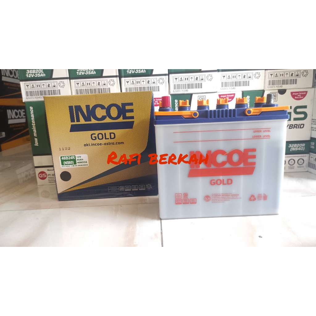 Jual Aki Mobil Suzuki APV -Swift -Escudo Lama INCOE GOLD NS60 Aki Basah 45A | Shopee Indonesia