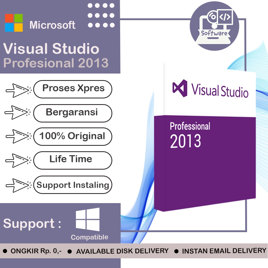 Jual Visual Studio Enterprise 2022 | 2019 Pro | 2017 Pro | 2013 Pro | Licensi Ori | Full Bonus ...
