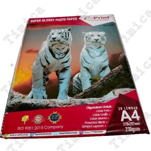 Jual KERTAS FOTO A4 230 GRAM SUPER GLOSSY PHOTO PAPER A4 230 GSM | Shopee Indonesia