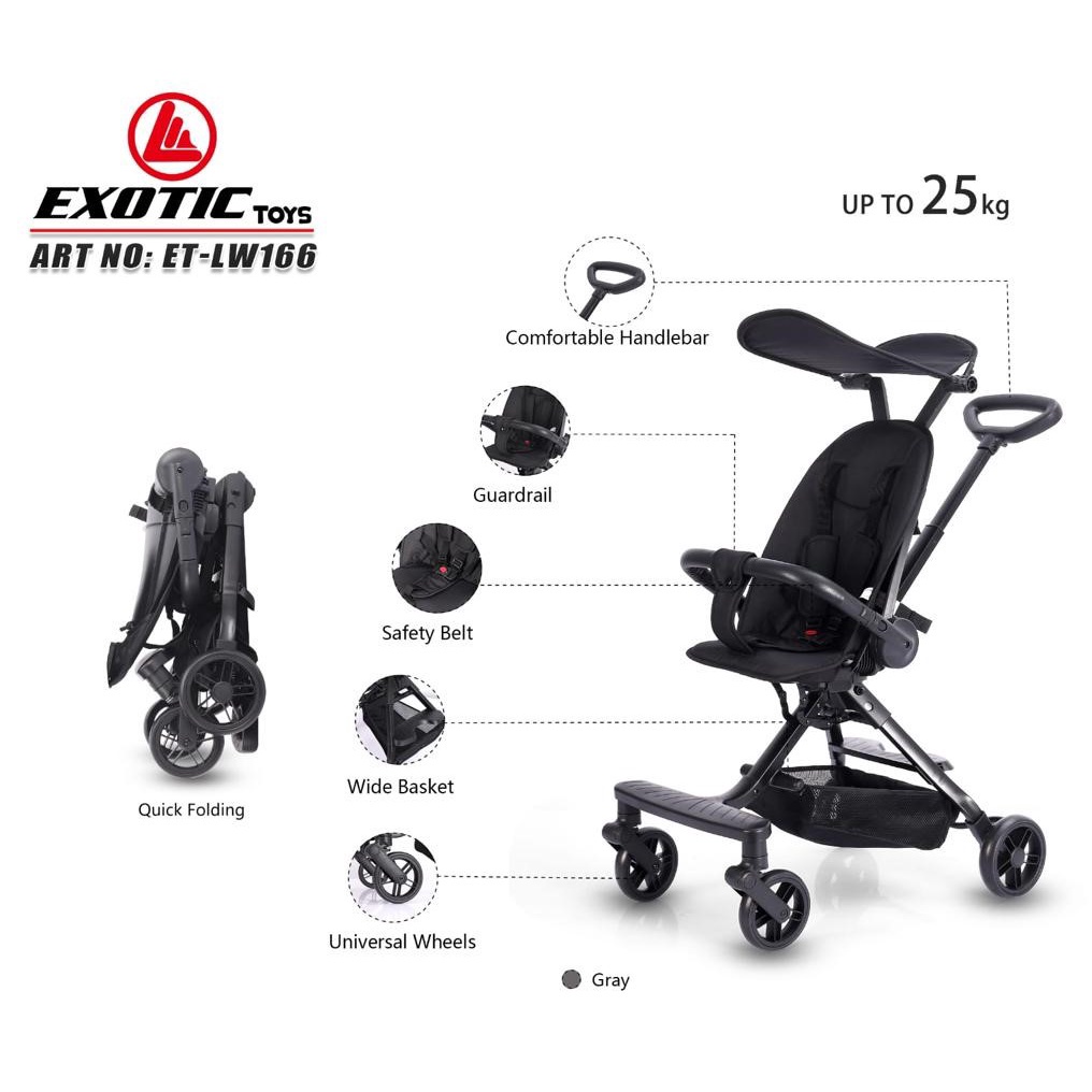 Jual MAGIC STROLLER EXOTIC FOREVER LW 166 Kabin Size | Shopee Indonesia