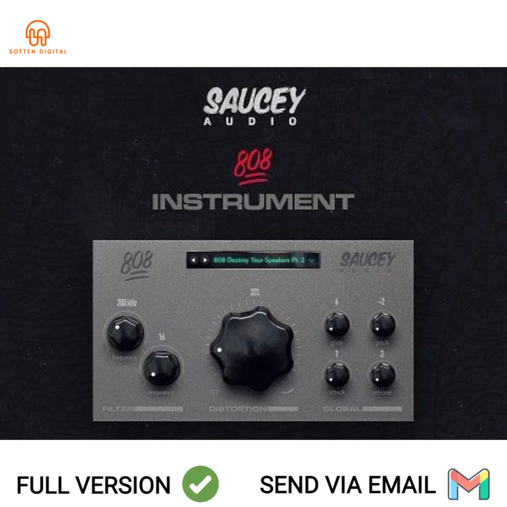 Jual Saucey Audio – 808 VST Plugin advanced 808 includes explosive 808 ...