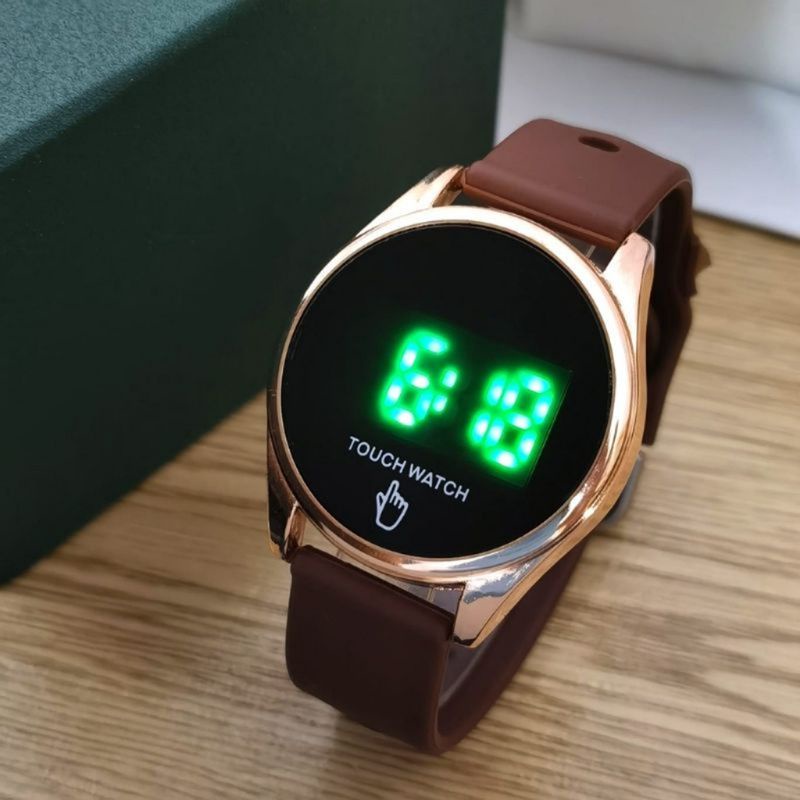 Jual [DGS] COD Jam Tangan Pria Cowok Digital Led Rubber Touch Watch ...