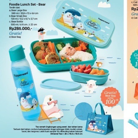 Jual TUPPERWARE FOODY BUDDY SET TEMPAT BEKAL MAKAN ANAK (1) | Shopee ...