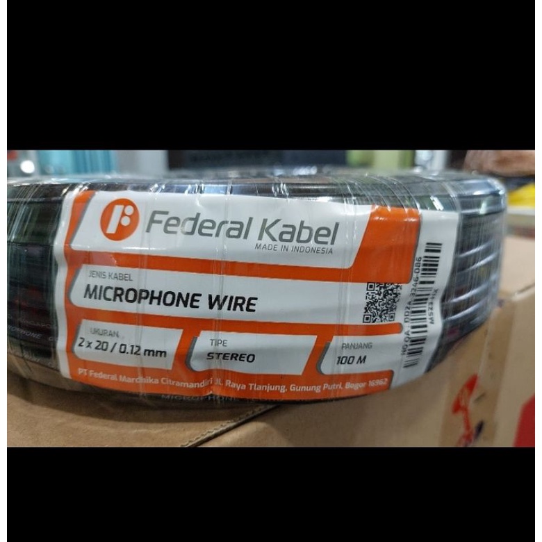 Jual Kabel Mikrofon / Microphone Stereo Federal 2x20 High Quality ...