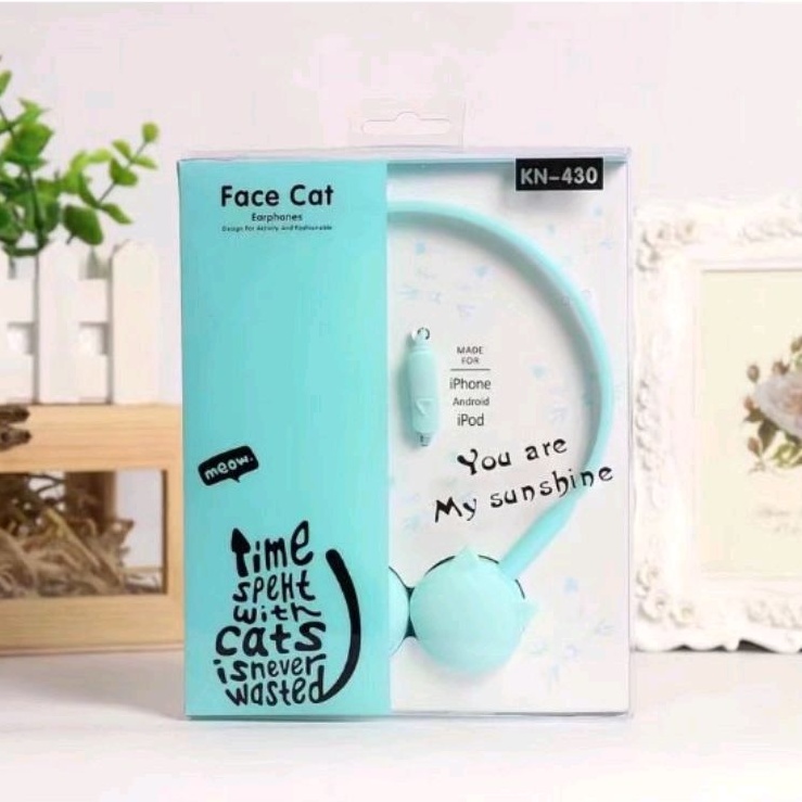 Jual Headphone tipe Overhead bentuk Kepala Kucing Polos Sunshine ...