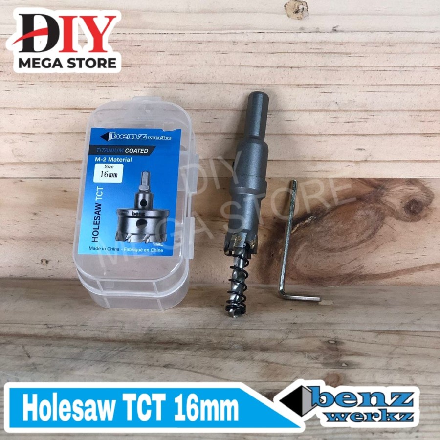 Jual Mata bor plong besi, metal, kayu benz werkz mata bor holesaw TCT ...
