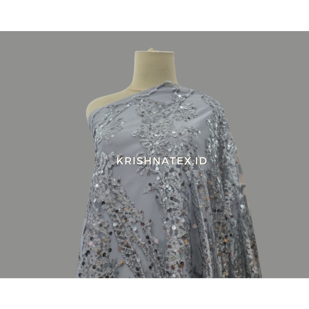 Jual Kain Bahan Brokat Tulle Tille Tile Tule Full Payet Promo Tulle ...