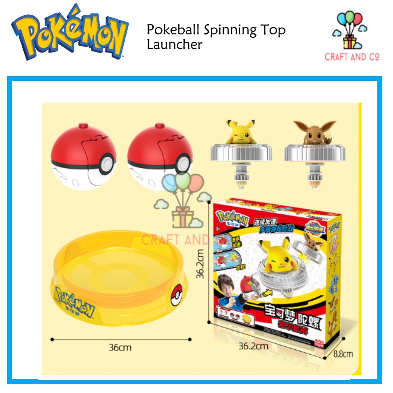 Jual Pokemon Spinning Game Battle Pikachu/Eevee/Squirtle/Charmander/Mew ...