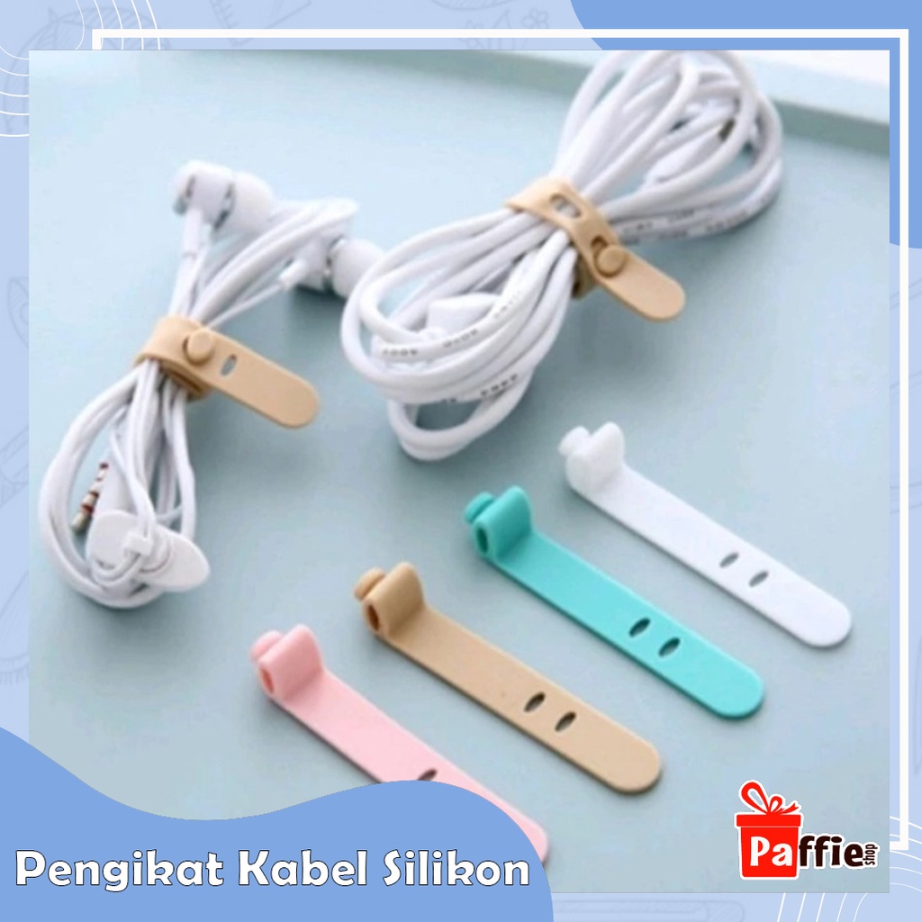 Jual Pengikat Kabel Silikon Tie Strap Wrap Perapih Charger Cable ...
