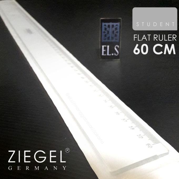 Jual Ziegel Flat Ruler 60 cm (Penggaris) | Shopee Indonesia