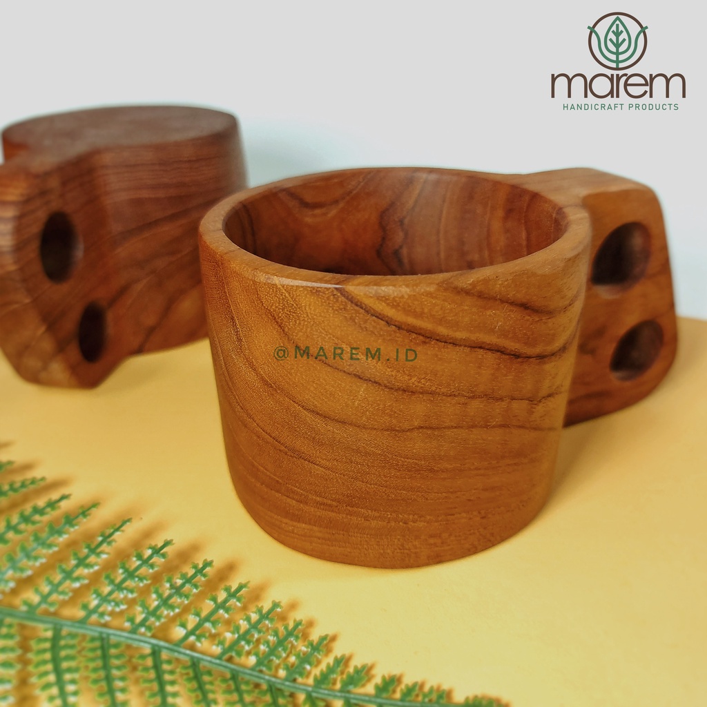 Jual GELAS CANGKIR KOPI KUKSA KAYU JATI TYPE B | Shopee Indonesia