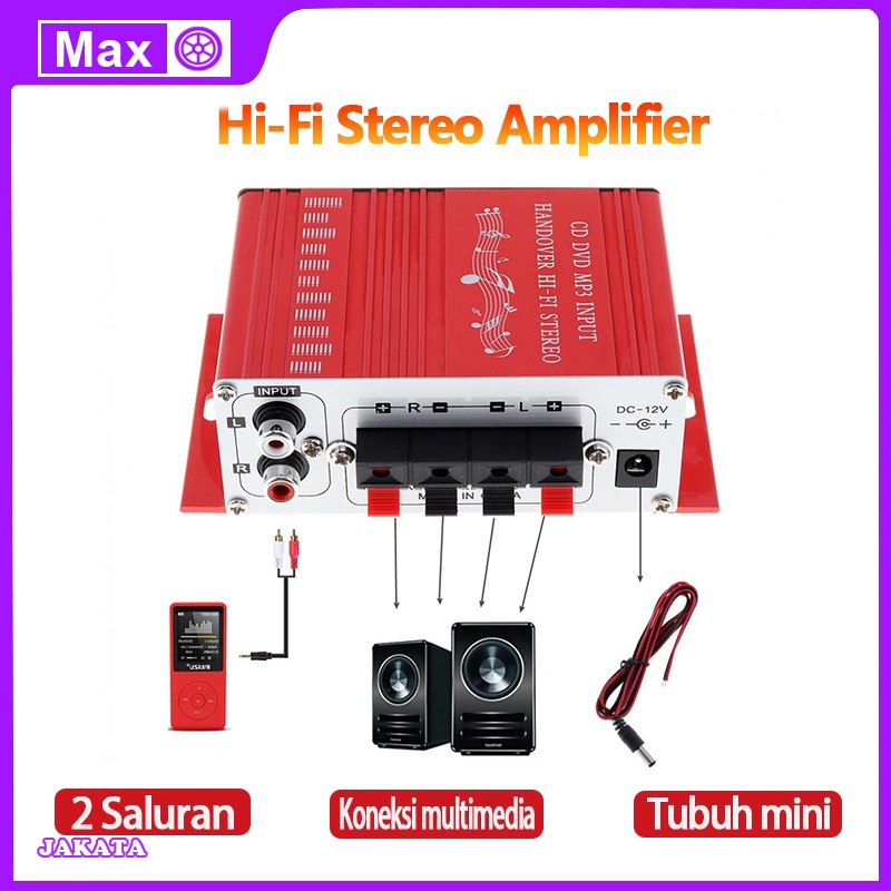 Jual Ready COD Amplifier Speaker Amplifier Power Mobil Speaker 2 ...