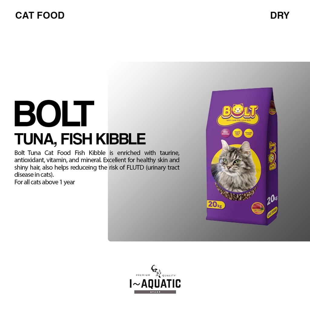 Jual Bolt Tuna Fish Kibble Cat Food 20kg | Shopee Indonesia