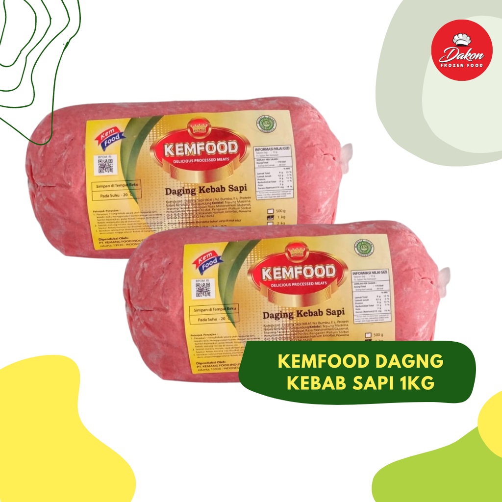 Jual Kemfood Dagng Kebab Sapi 1kg | Shopee Indonesia