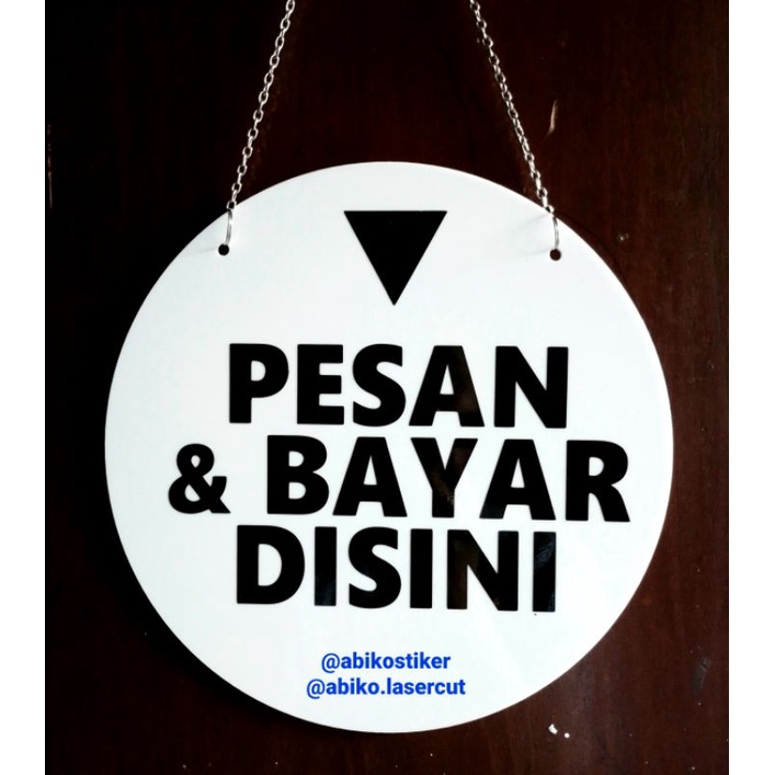 Jual ABIKOSTIKER- SIGN BOARD ACRYLIC - papan tanda akrilik pesan dan ...