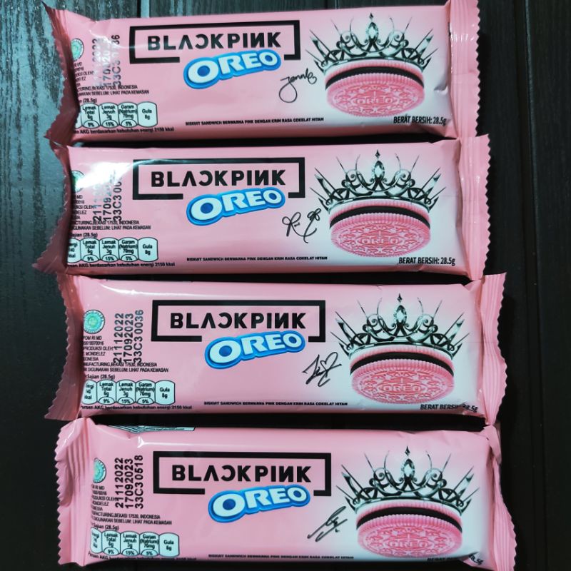 Jual Oreo x Blackpink Pink Cookies Sachet Isi 3 keping Satuan Cookie ...