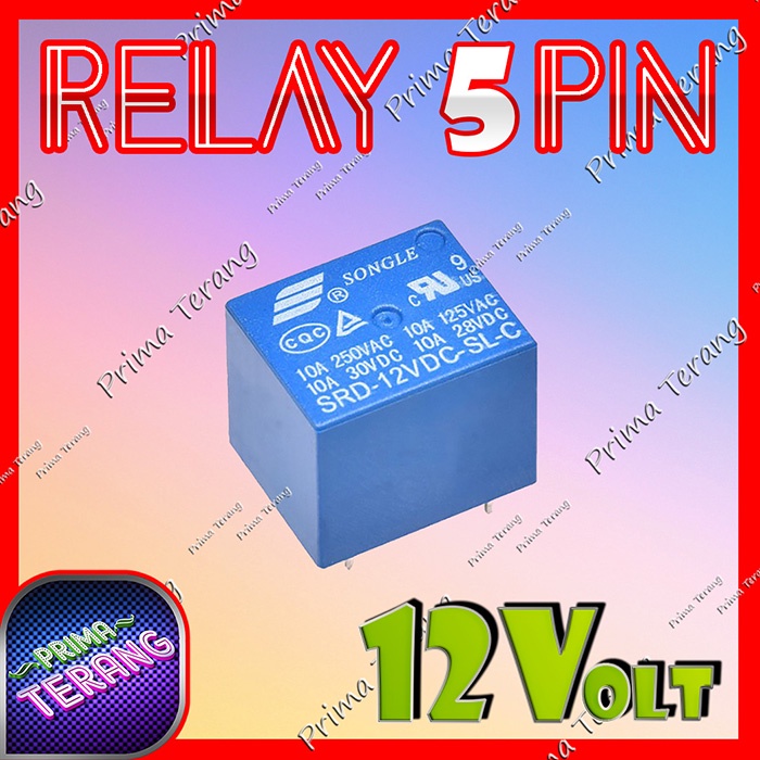 Jual Relay 12V DC 10A 250V AC 5P Original Songle 5 Pin Kaki SRD-12VDC-SL-C | Shopee Indonesia