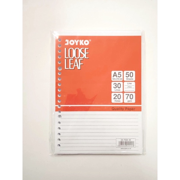 Jual Loose Leaf Joyko A5 50 | Shopee Indonesia