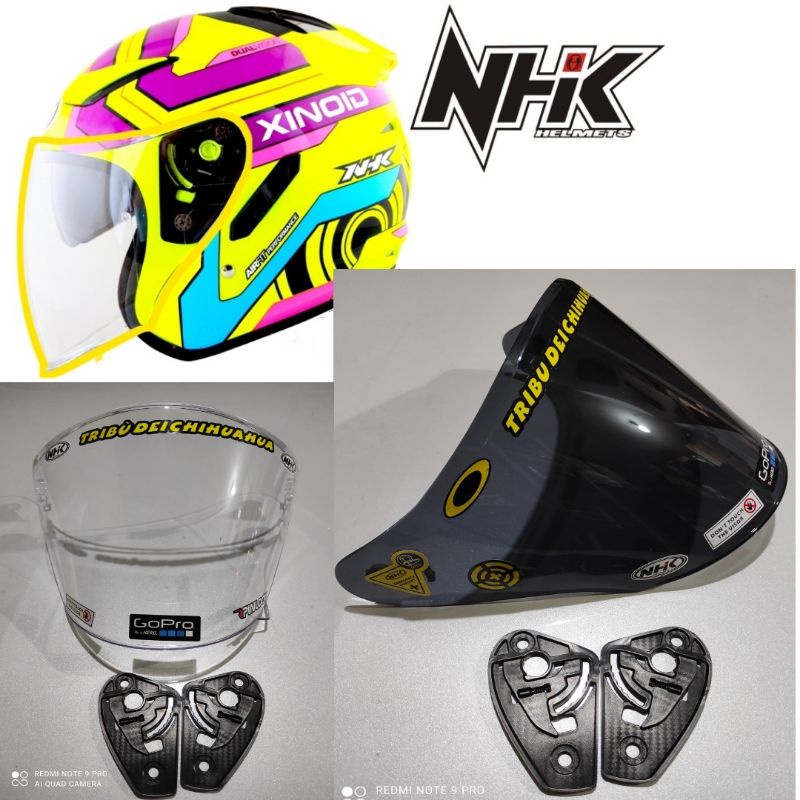 Jual kaca helm nhk R1 bonus rachet visor | Shopee Indonesia