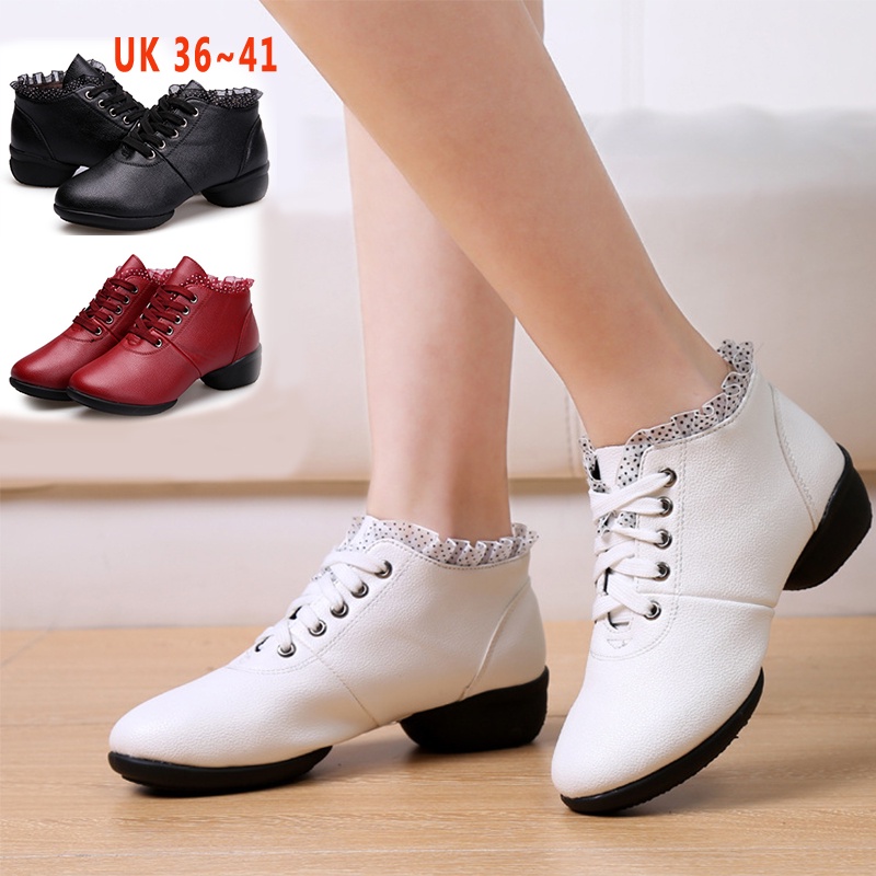 Jual 【COD】Sepatu Dance Wanita Sepatu Dansa Latin/ Line Dance Semi Boots ...