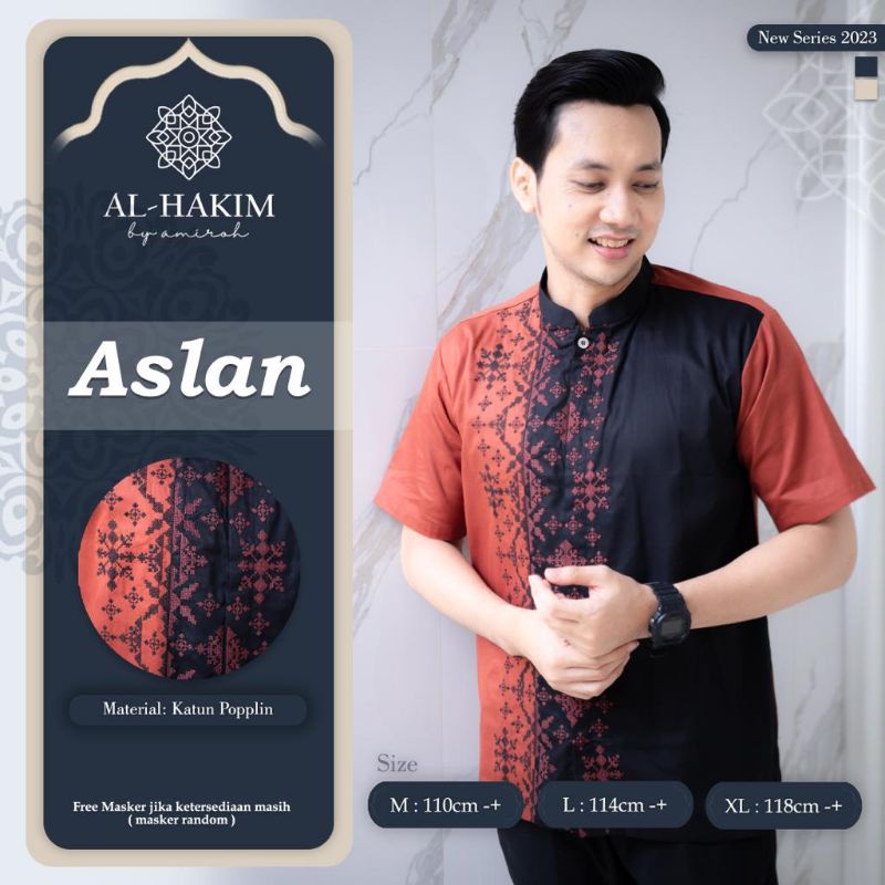 Jual Baju Koko Bilal Aslan Original by Al Hakim | Shopee Indonesia