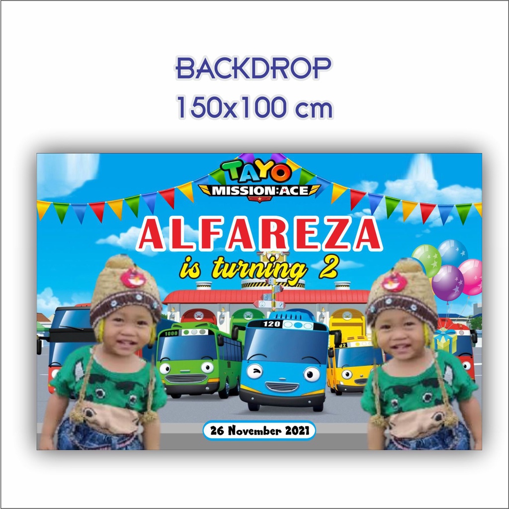 Jual Bigbag Backdrop Ultah Anak Custom 1,5m x 1m | Shopee Indonesia