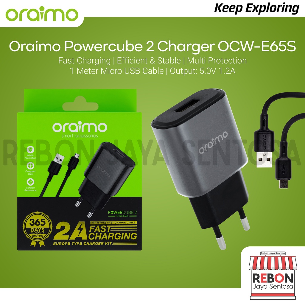 Jual Charger Oraimo Micro OCW-E65S | Shopee Indonesia