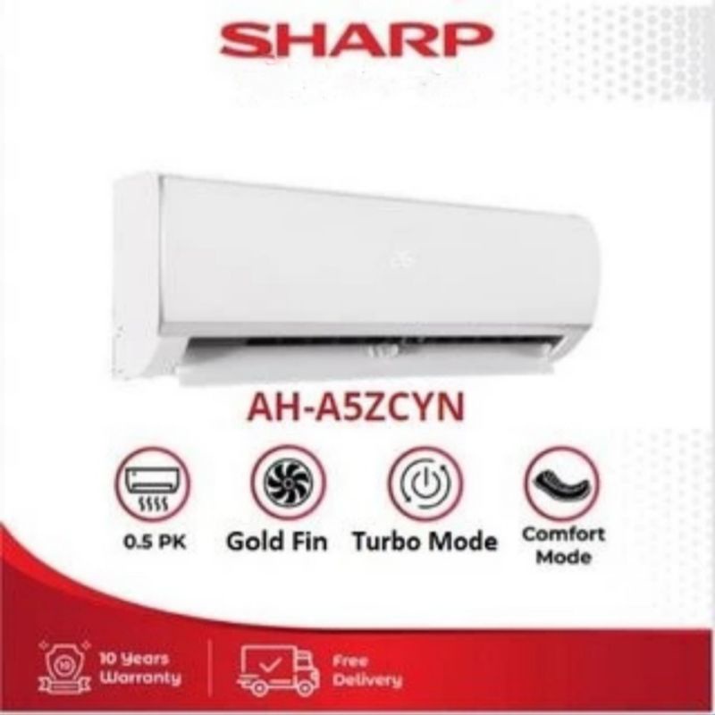Jual AC 1/2PK SHARP AH/AU-A5ZCY STANDAR LOW WATT GARANSI RESMI (KHUSUS BATAM SAJA) | Shopee ...