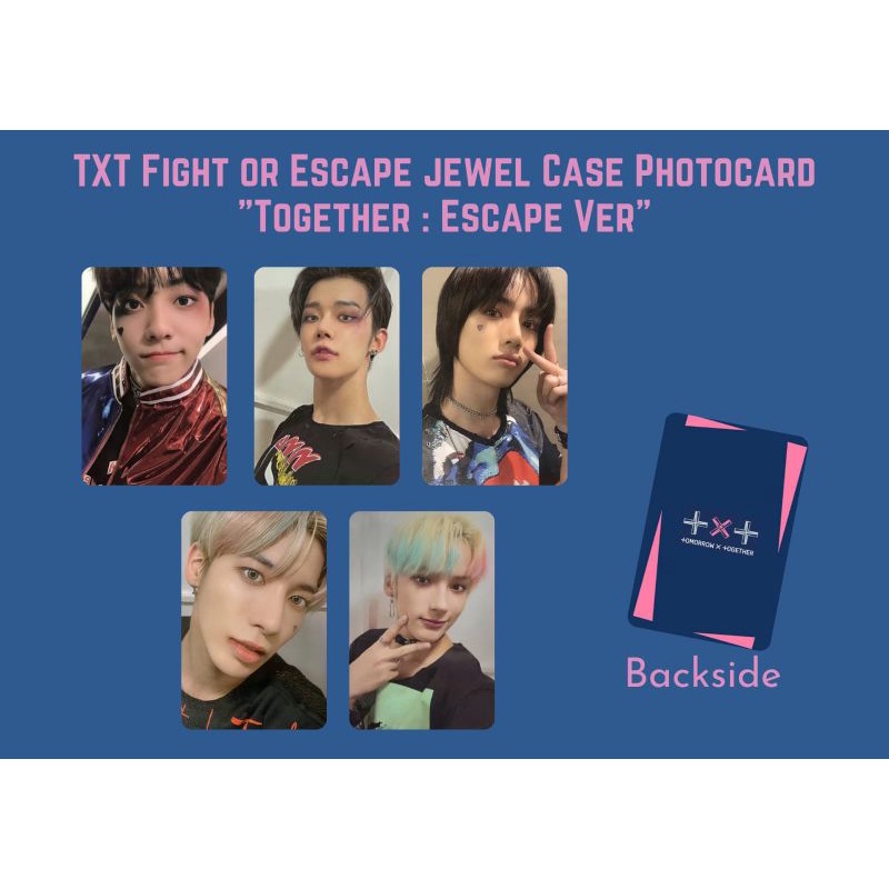 Jual Tubatu (Txt) fight escape together Pc (Unofficial Photocard ...