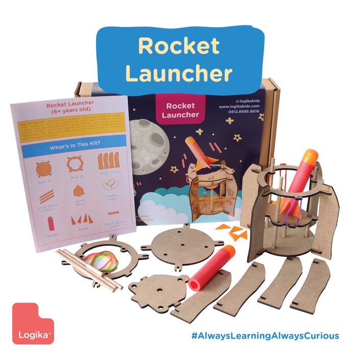 Jual Logika Kids DIY mainan edukasi 6+ - Rocket Launcher (Peluncur ...