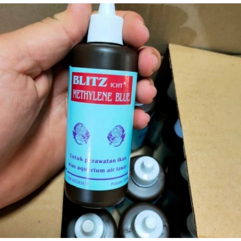 Jual OBAT BIRU BLITZ ICHT METHYLENE BLUE OBAT JAMUR PARASIT IKAN ...