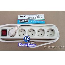 Jual {TTD.21De22y} Terminal Stop Kontak Lubang 5 + Kabel 3M Kabel ...